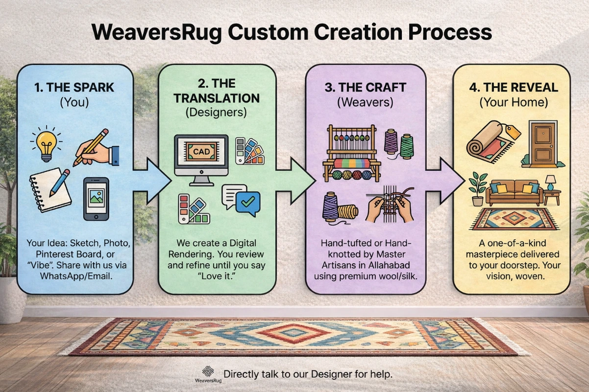 🎨 Your Imagination, Woven: Ultimate Guide to Custom Rugs (2026) | Wea